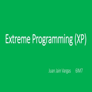 Extreme programming (xp) | PPTX