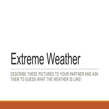 Extreme weather game | PPT