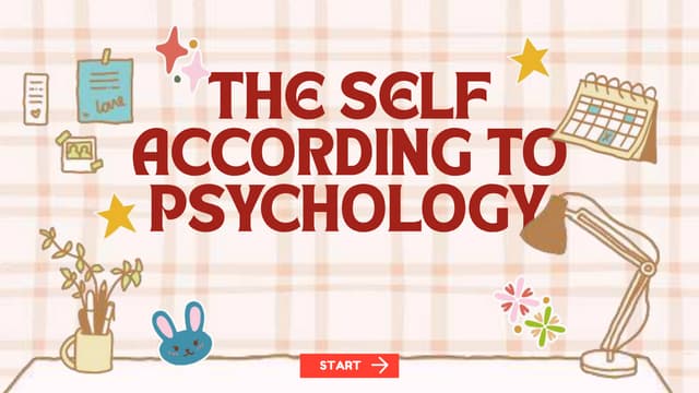 Understanding the Self: Psychological Perspectives | PPTX