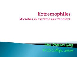 Extremophiles imp. 1 | PPT