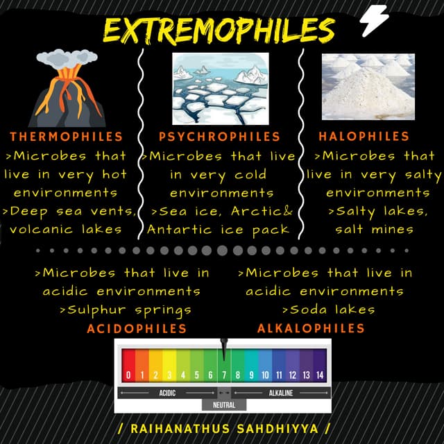 Extremophiles - infograph | PPT