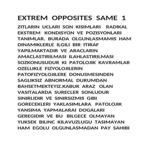 EXTREM OPPOSITES SAME 1.docx.......... | PDF