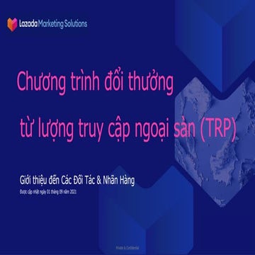 [Ext] Traffic Reward Program & Lazada Sponsored Solutions Guideline ...