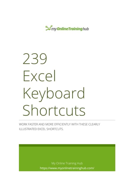 Go skills microsoft-excel-shortcuts | PDF