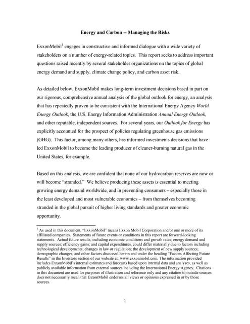 Exxon Mobil Corporation | PPTX