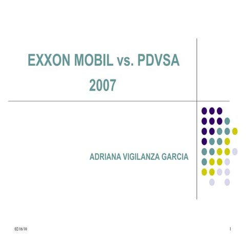 Exxon Mobil Vs 1 Pdvsa | PPT