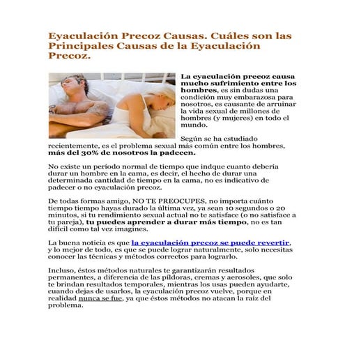Articulo sobre la eyaculacion precoz de una discipula | DOCX
