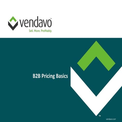 Vendavo University Bootcamp: B2B Pricing Basics | PPTX