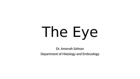 Histology of eye | PPT