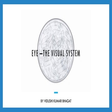 EYEthe visual organ. its structure and its blood supply pdf | PPT