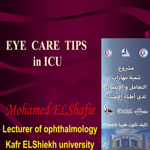 Eye care tips in ICU | PPT