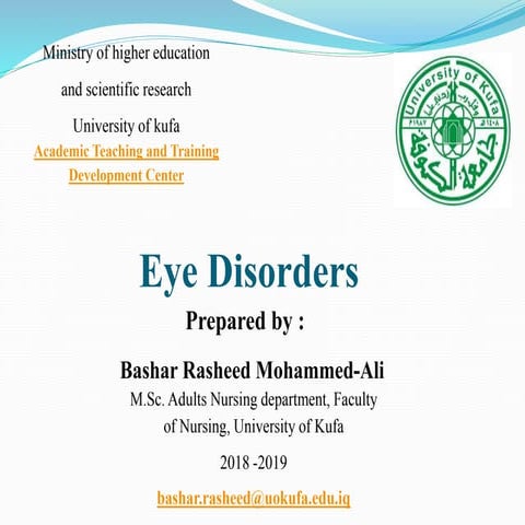 Eye Disorders.pptx | Eye and Vision Conditions | Diseases and Conditions