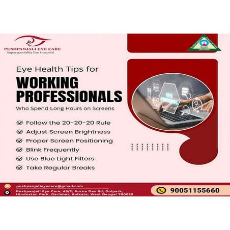 Eye Health Tips from the Best Eye Hospital in Kolkata for Working ...