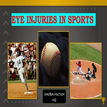 EYE INJURIES IN SPORTS presentation pptx | PPTX