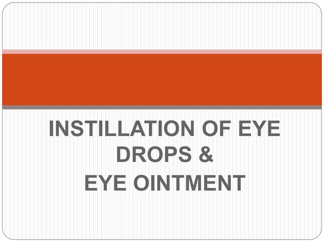 Eye Bandaging Nursing Procedure | PPTX