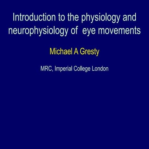 eye movements saccades, pursuit, optokinetic.ppt