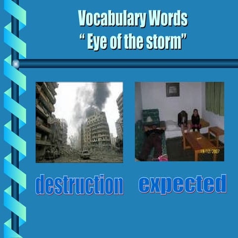 Eye Of The Storm Voc Words | PPT