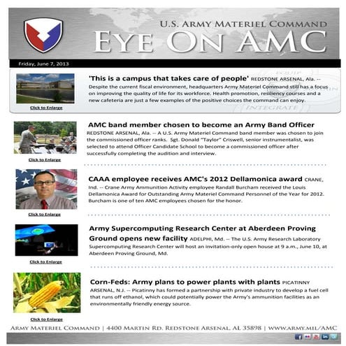 Eye on AMC, AMC weekly newsletter | PDF