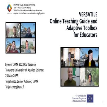 Versatile Online Teaching Guide And Adaptive Toolbox For Educators Ppt