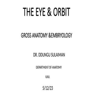 EYE, ORBIT& EXTRAOCCULAR MUSCLES...ppt.x | PPTX