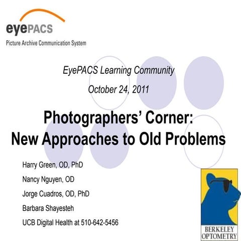 Eye pacs learning community for 10 24 11 | PPTX