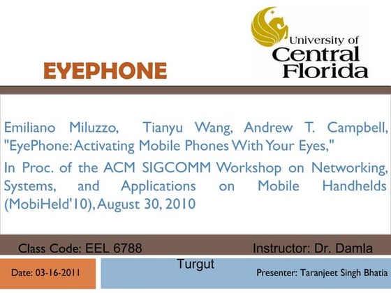 eye phone technology | PPTX