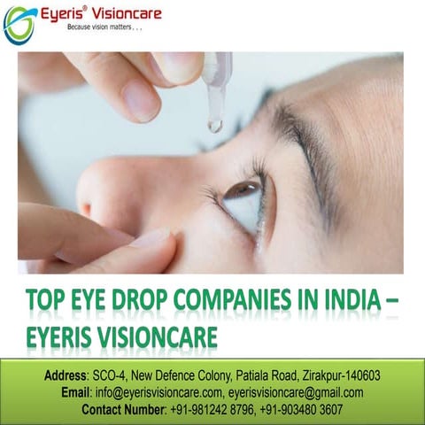 Top Eye Drops Companies in India | PPTX