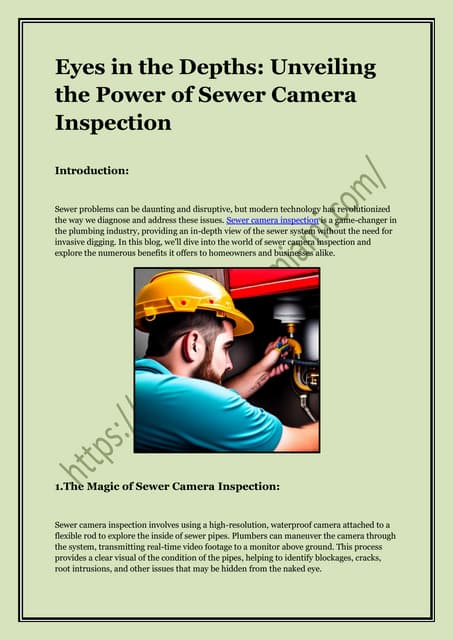 Plumbing Repair: Ensuring Your Home's Comfort and Safety | PPT