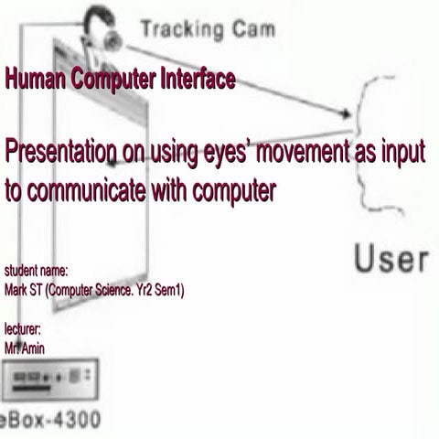 Eye's movement as input devices | PPT
