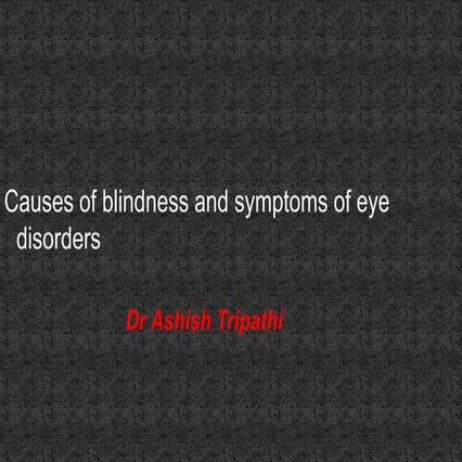 Nursing Care of Patients With Eye & Visual Disorders | PPTX
