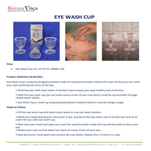 EYE WASH CUP | PDF