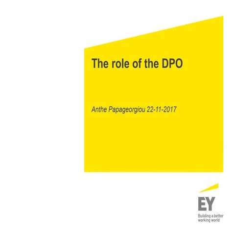 The role of the dpo-aspects of the role | PDF