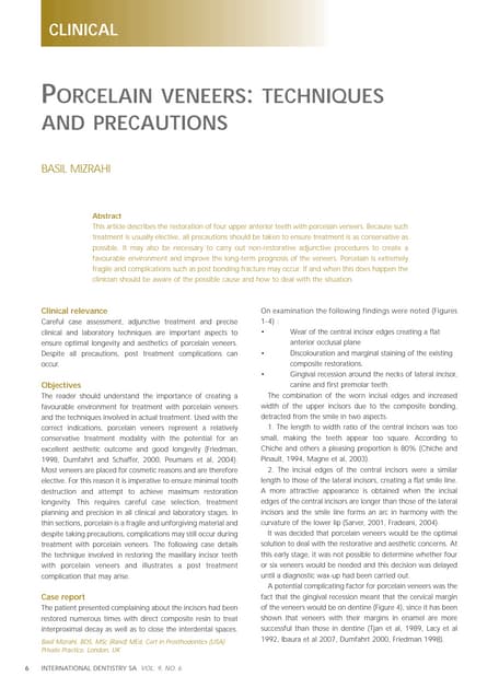 Vonlay; A paradigm shift in post endodontic restoration: A case report ...