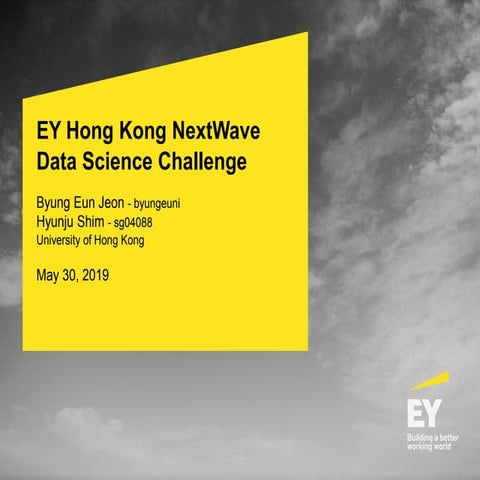 1st Place in EY Data Science Challenge | PPT