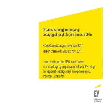 Ey rapport omlegging av ppt 22112017 | PDF