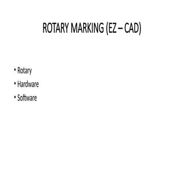EZ CAD ROTARY SETTING FULL SETTING CONNECTION | PPTX
