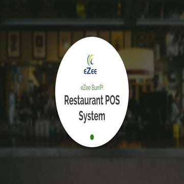 eZee Burrp! - Restaurant POS System | PDF