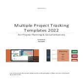 Multiple Project Tracking Template Excel 2022 | PDF