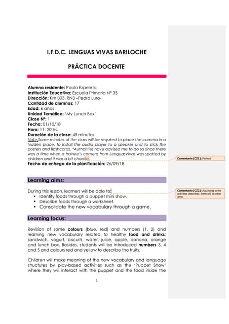 Detailed Lesson Plan for English 7 | DOCX | Food & Drink