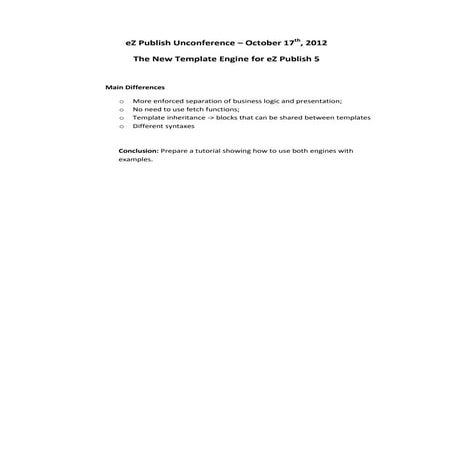 E z publish 5 template syntax (twig), | DOCX | Computing | Technology ...