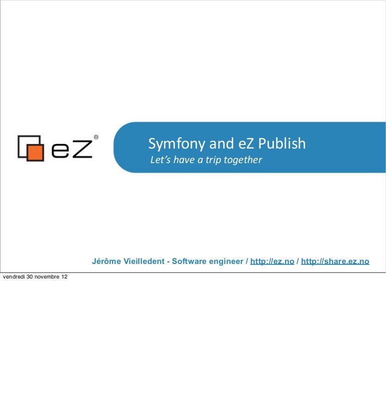 Symfony and eZ Publish