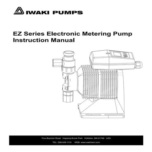 EZ Series Electronic Metering Pump | PDF