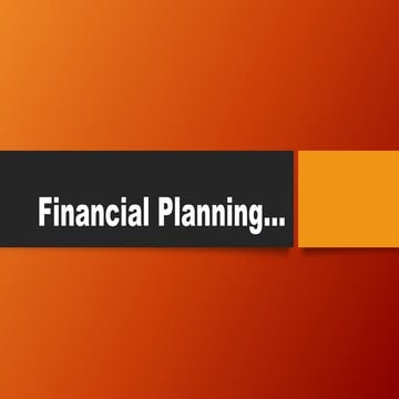 Financial Planning | PPT