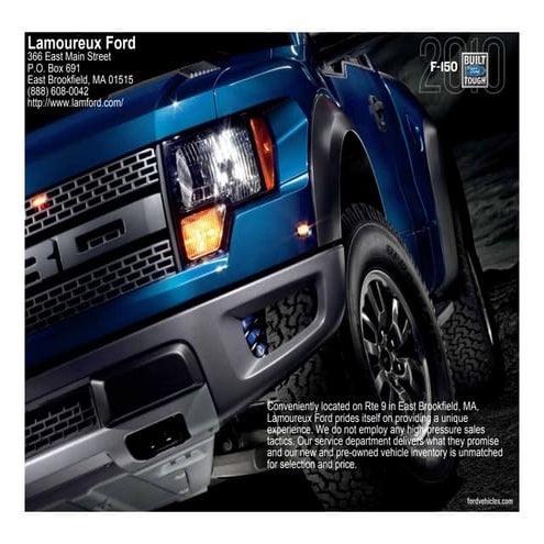 2010 Ford F-150 Lamoureux Ford Worcester Massachusetts | PDF ...