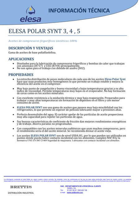 FICHA TECNICA SUNISO SL 46 | PDF