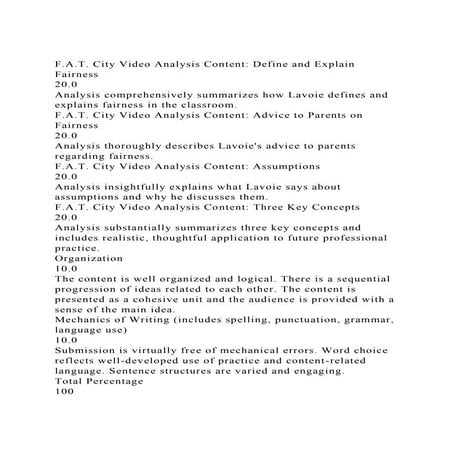 F.A.T. City Video Analysis Content Define and Explain Fairness .docx