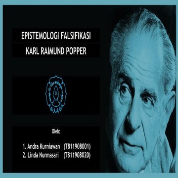 f.pptx Epistemologi falsifikasi karl raimund popper ahli philosopy ...