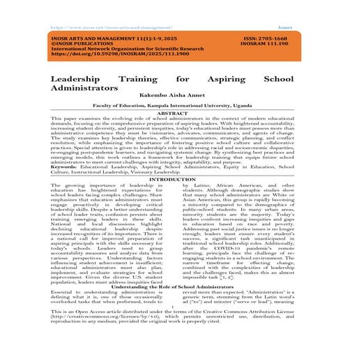 Leadership Training for Aspiring School Administrators (www.kiu.ac.ug ...