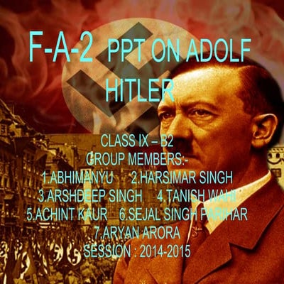 PPT on Rise to Hitler | PPTX