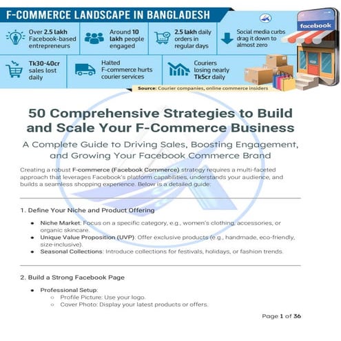 Unlock the secrets to success in F-Commerce! 🚀📘 | PDF